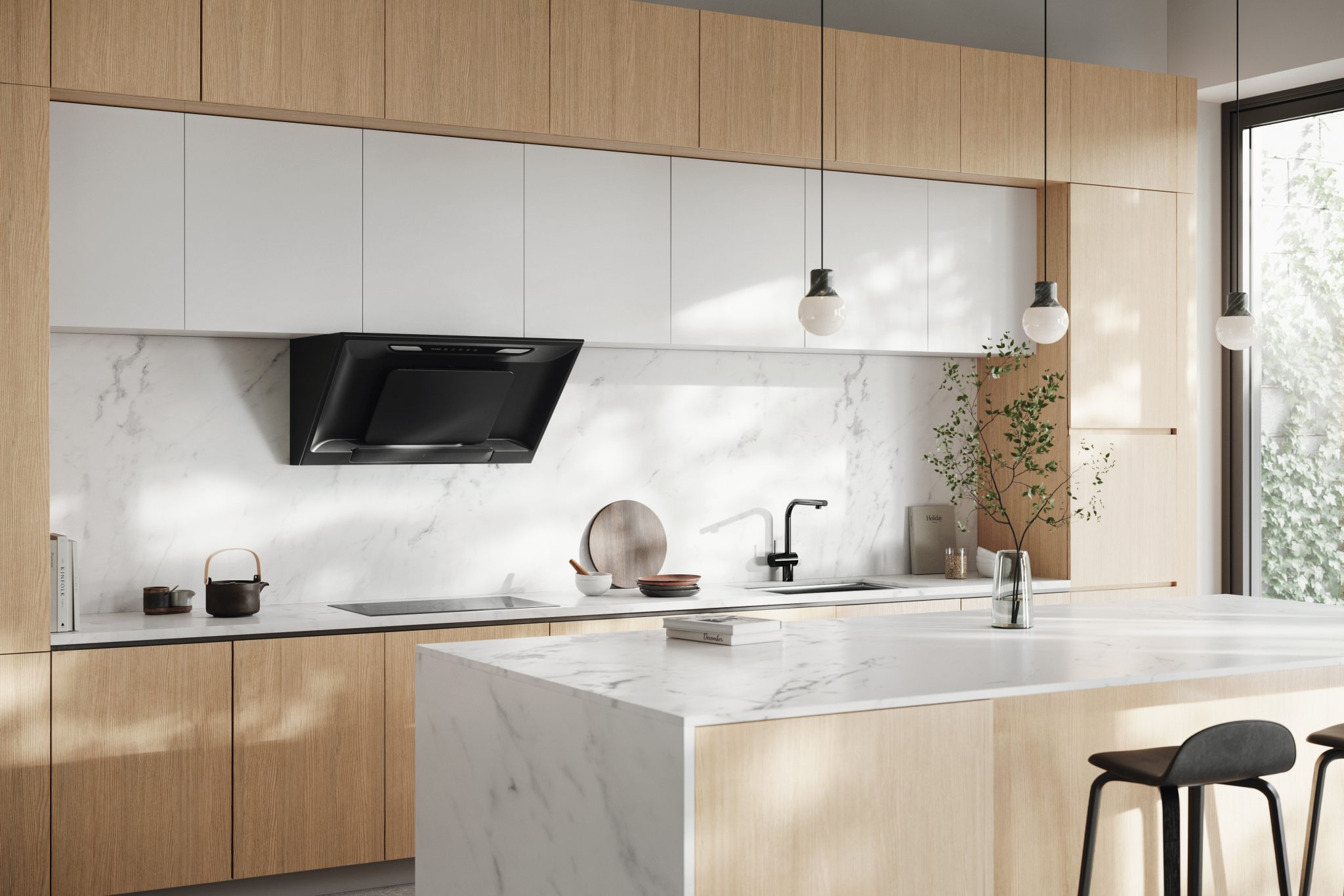 FR-SC2090 900mm Made-in-Japan Inclined Cooker Hood | FUJIOH Singapore